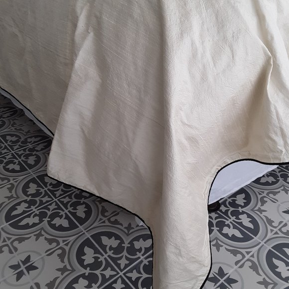 LISA SEALE | Bedding | Dupioni Silk King Duvet Cover Gold Cream Custom ...